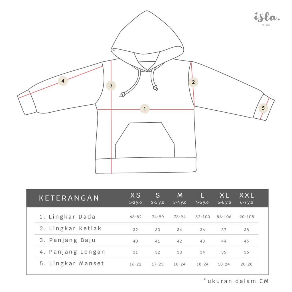 Jual Isla Danita Hoodie Family Bluish Gray - Baju Family - Pakaian Set ...