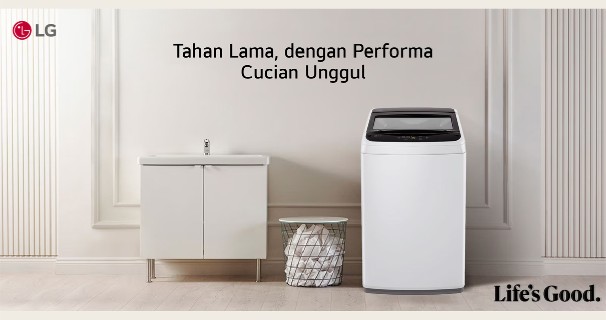Jual LG Mesin Cuci Top Loading 7.5kg - 6 Mode Cuci - Child Lock - Auto ...
