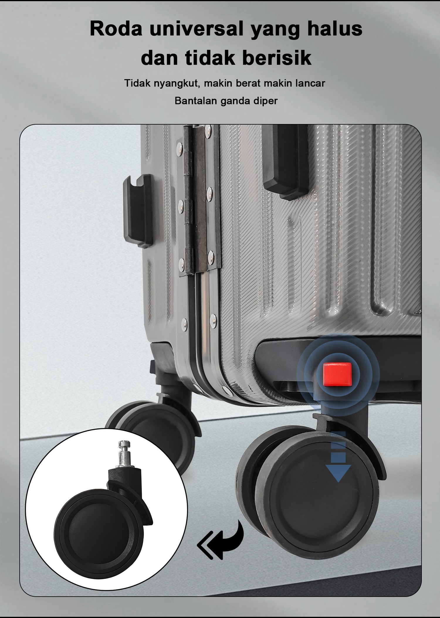 Jual Tuttoo Koper Y75 Bagasi Size 20inch 24inch TSA Lock Tahan Banting ...