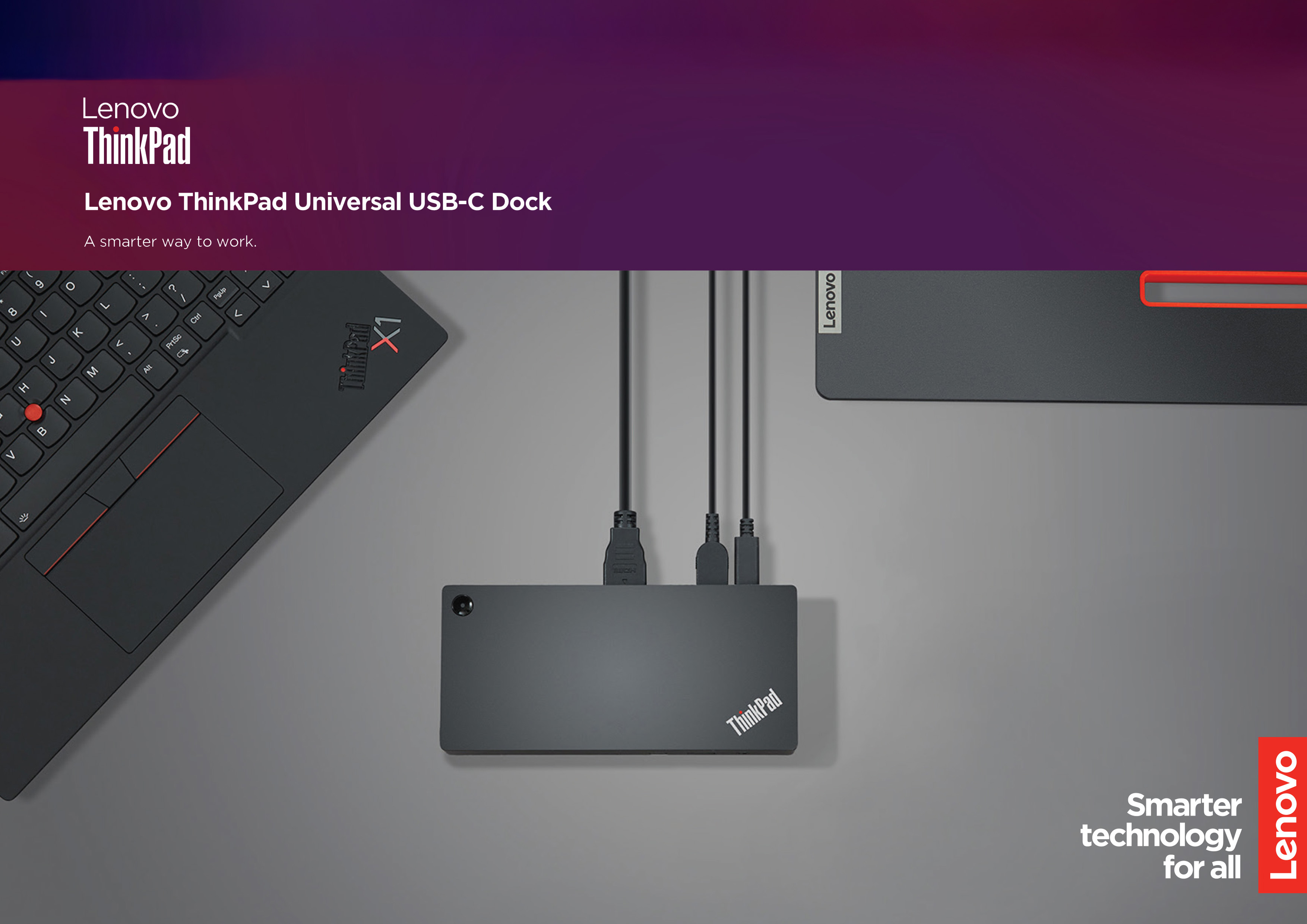 Jual Lenovo ThinkPad Universal USB-C Dock 40AY0090AE Docking DP HDMI ...