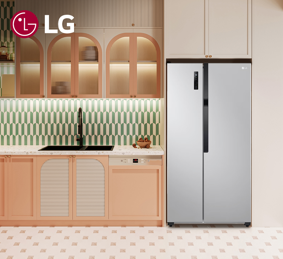 Jual [Free Instalasi] LG Kulkas Side by Side 566L / 509L Total No Frost - Touch LED Display ...