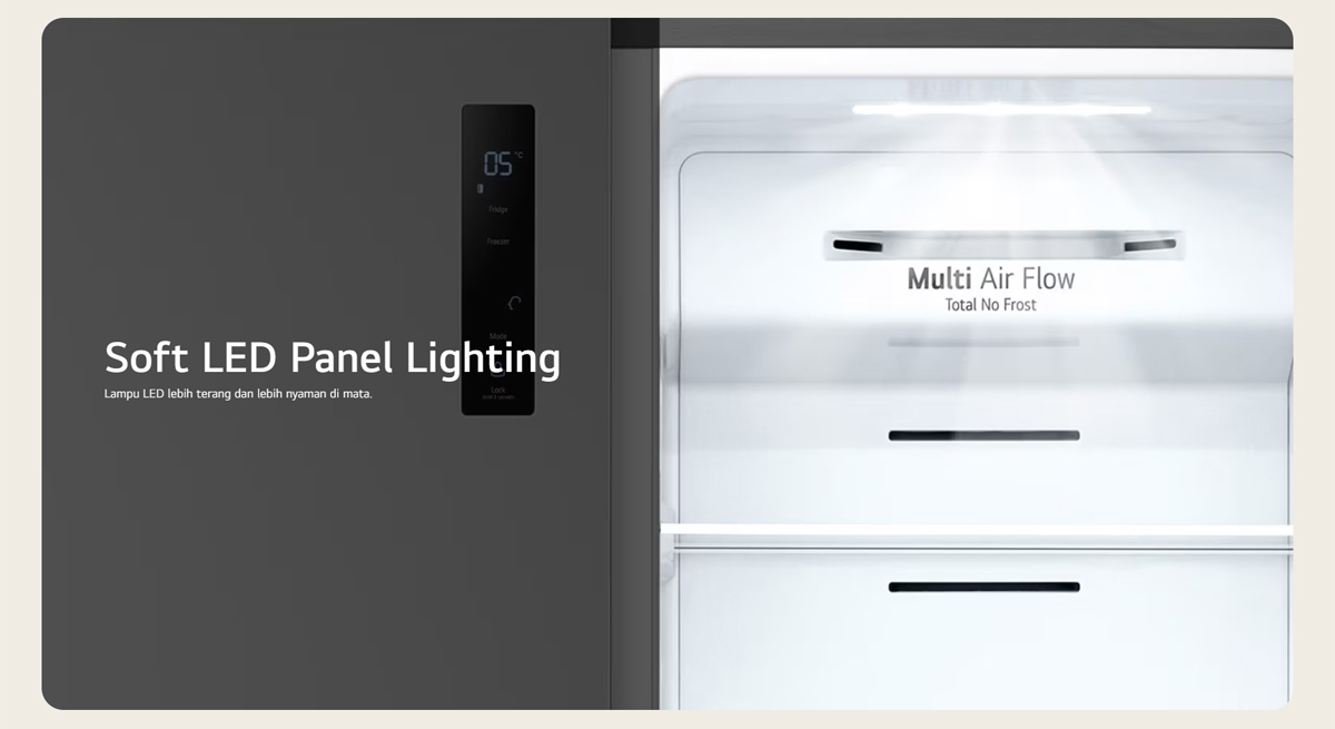 Jual [Free Instalasi] LG Kulkas Side by Side 566L / 509L Total No Frost - Touch LED Display ...