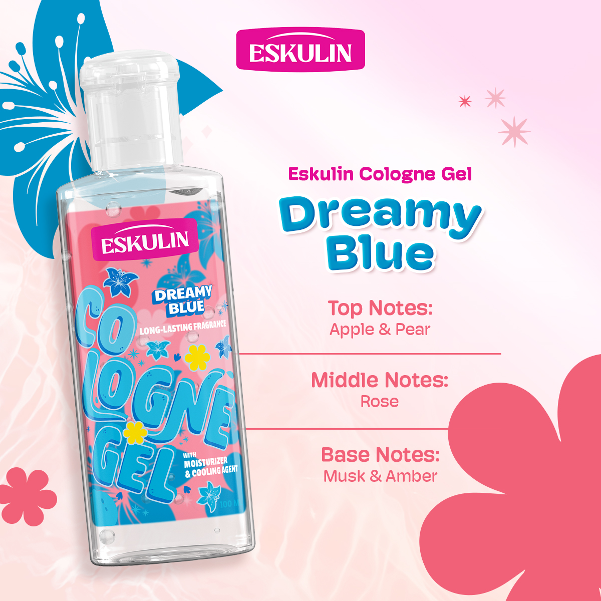 Jual Eskulin Cologne Gel 100 ml | Long-Lasting Fragrance with ...