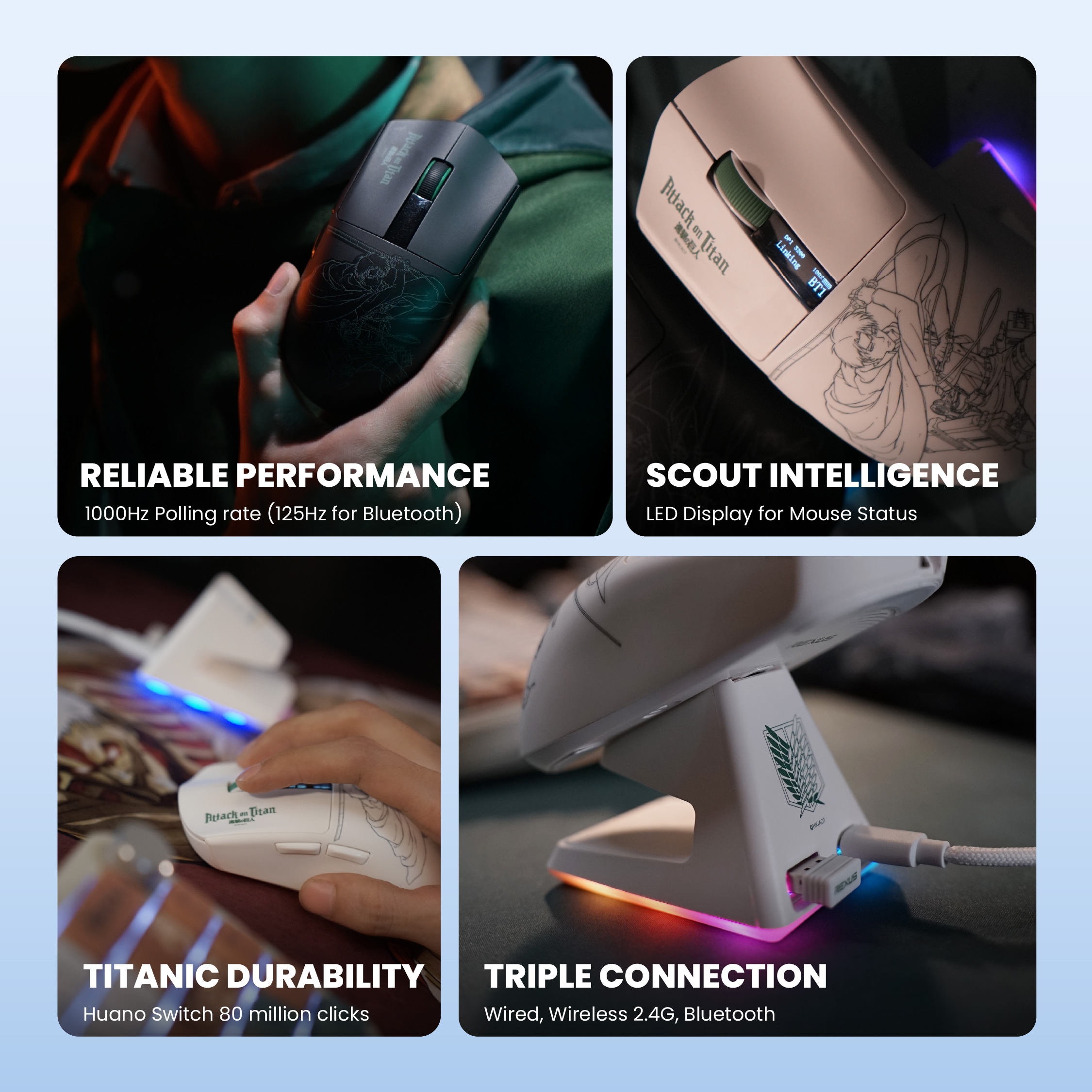 Jual [Exclusive Launching] Rexus x Attack on Titan - Mouse Gaming ...