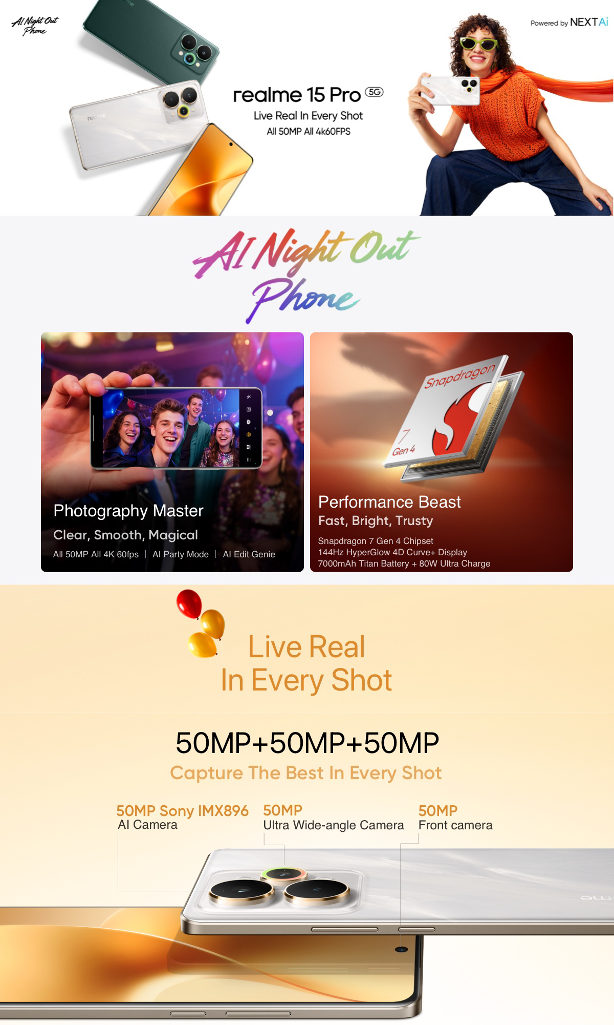 Jual realme 15 Pro 5G 12GB+14GB* | 256GB | 50MP Sony AI Camera ...
