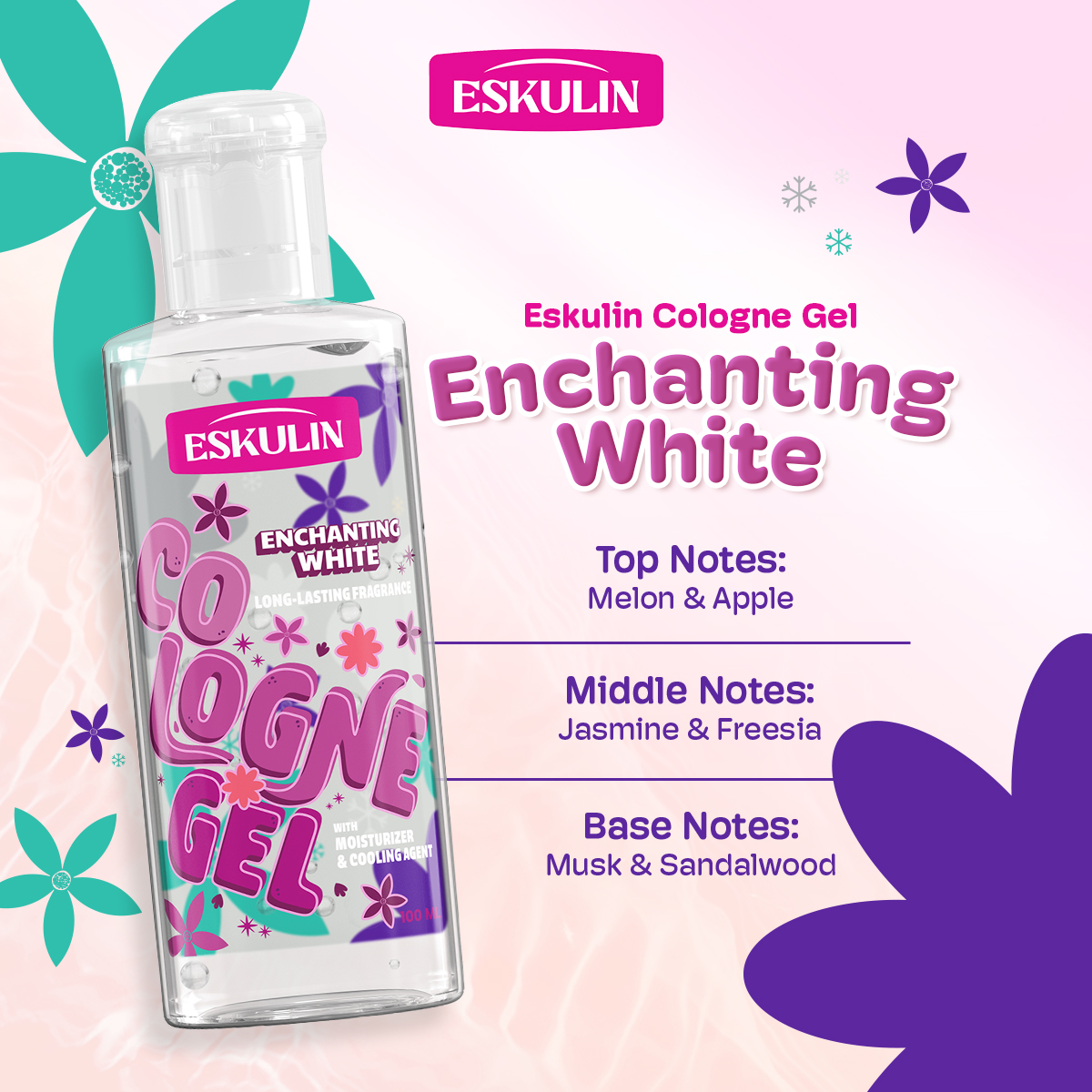 Jual Eskulin Cologne Gel 50 ml | Long-Lasting Fragrance with ...