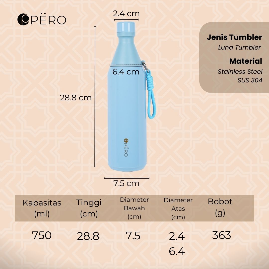 Jual [Kak Lila] Pero Permos Luna Tumbler 750ml / Botol Minum Tumbler ...