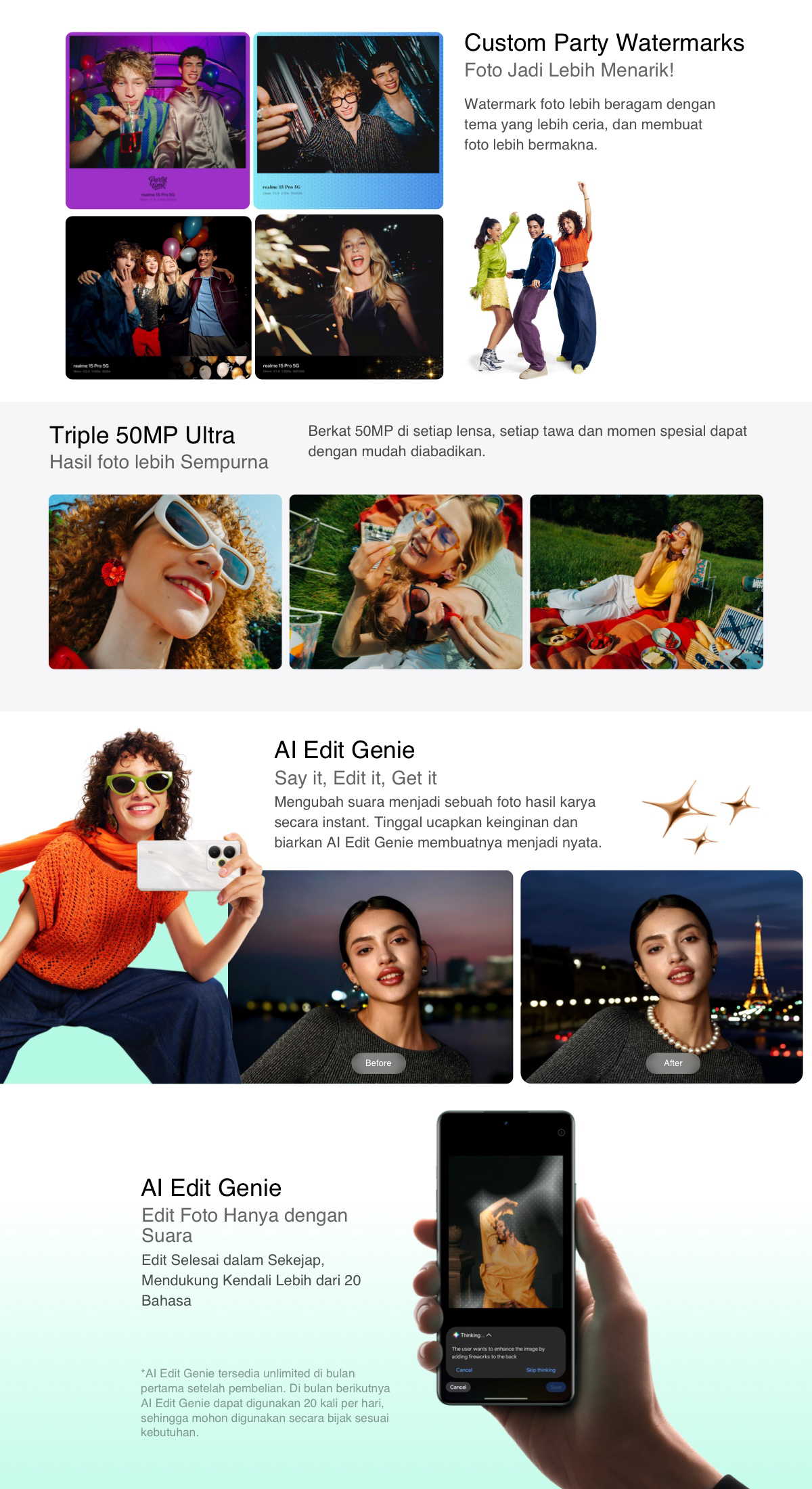 Jual realme 15 Pro 5G 12GB+14GB* | 256GB | 50MP Sony AI Camera ...