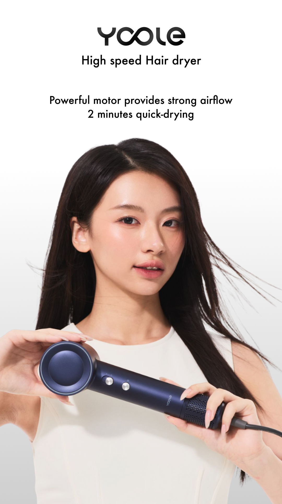 Jual [YOOLE]High Speed Hair Dryer S+/Teknologi plasma/Motor 110K RPM ...