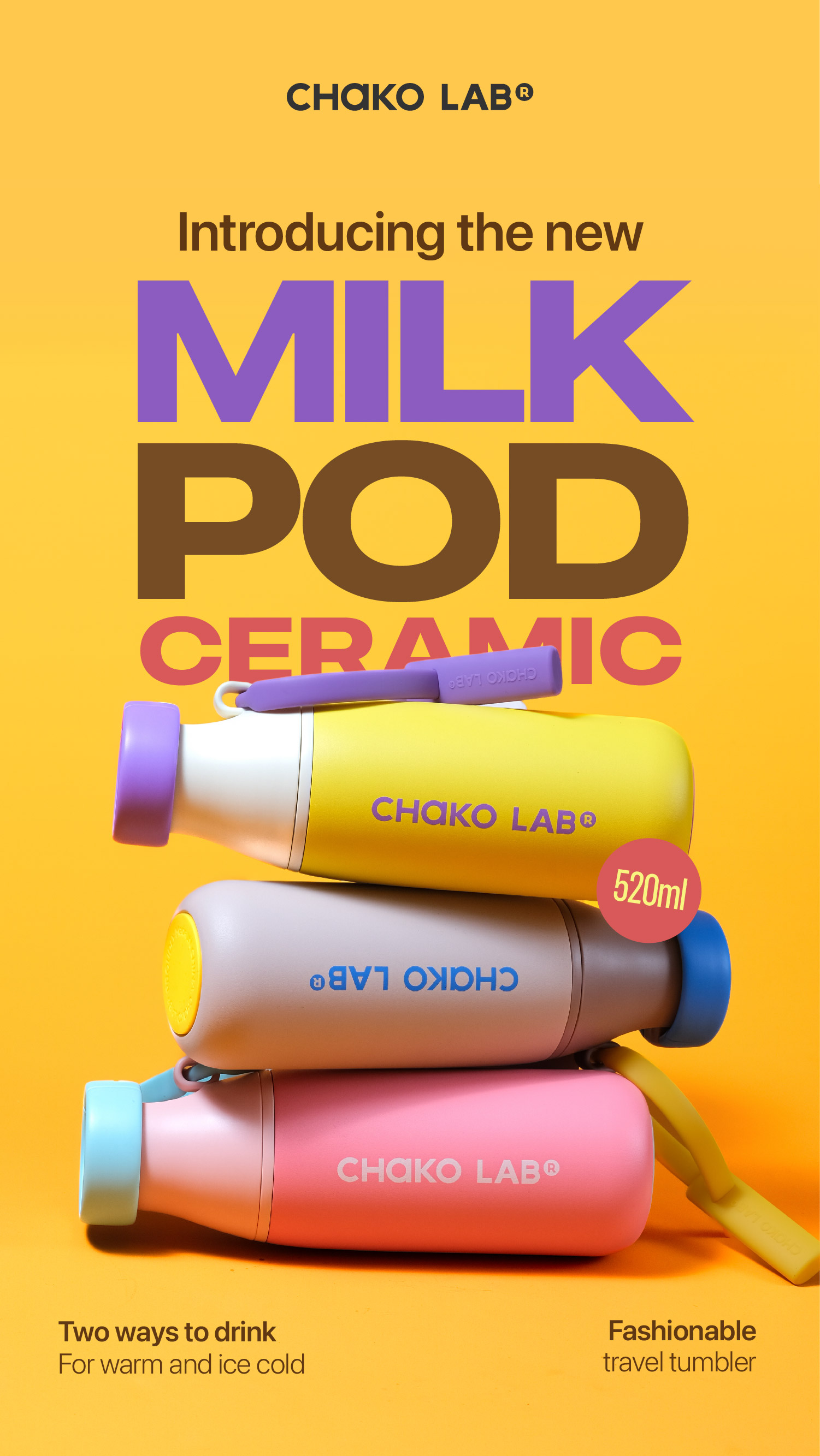Jual [NEW LAUNCH] CHAKO LAB Milk Pod Ceramic 520ml | Shopee Indonesia