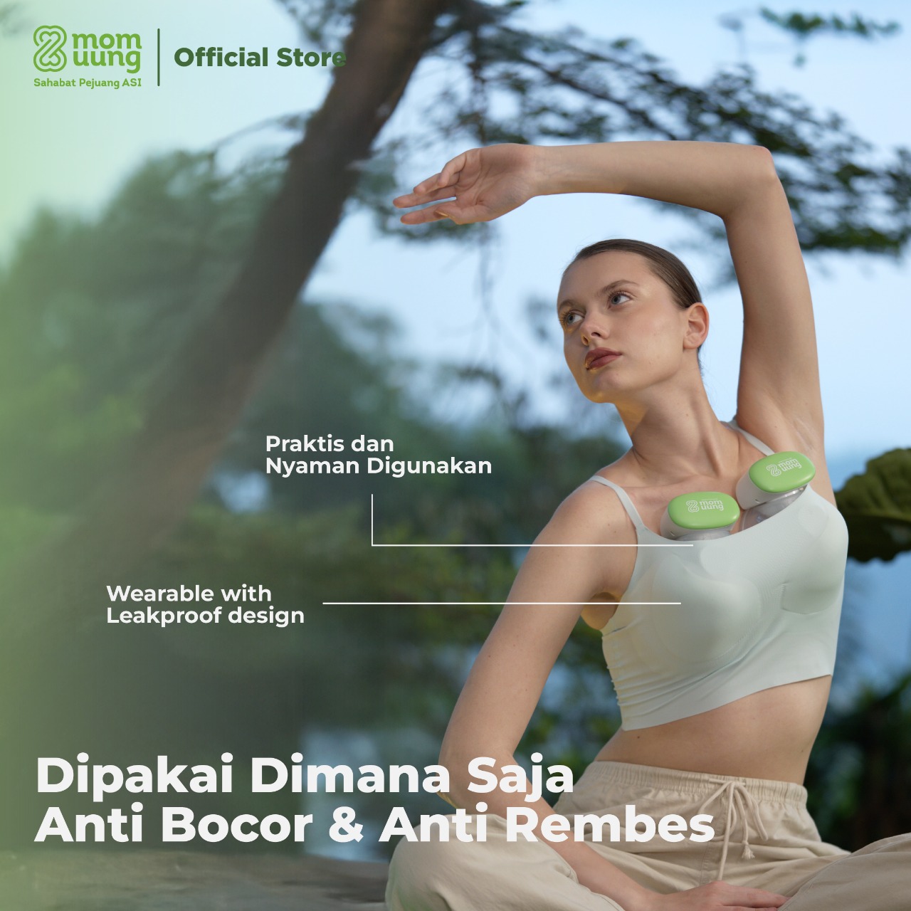 Jual Mom Uung Pompa ASI Handsfree Wireless Dual Mode - Hospital Grade ...