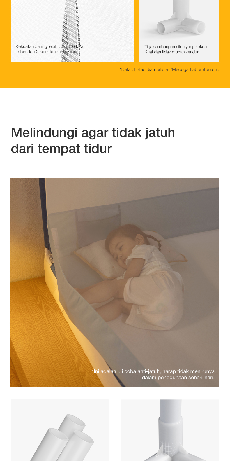 Jual [PRE ORDER] Medoga Kelambu Tidur Polos Anti Jatuh Anak Dewasa Anti ...