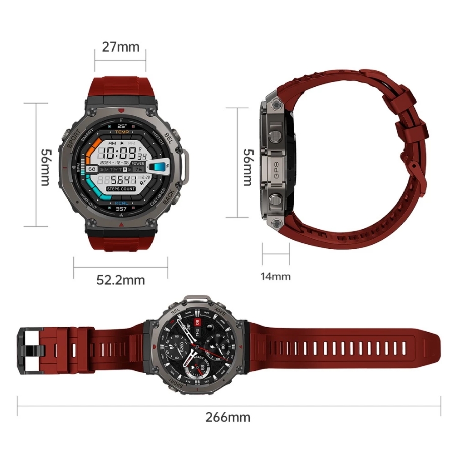 Jual SKMEI B78 Smartwatch GPS Map Tahan Air 5ATM Bisa Renang /1.43inci ...