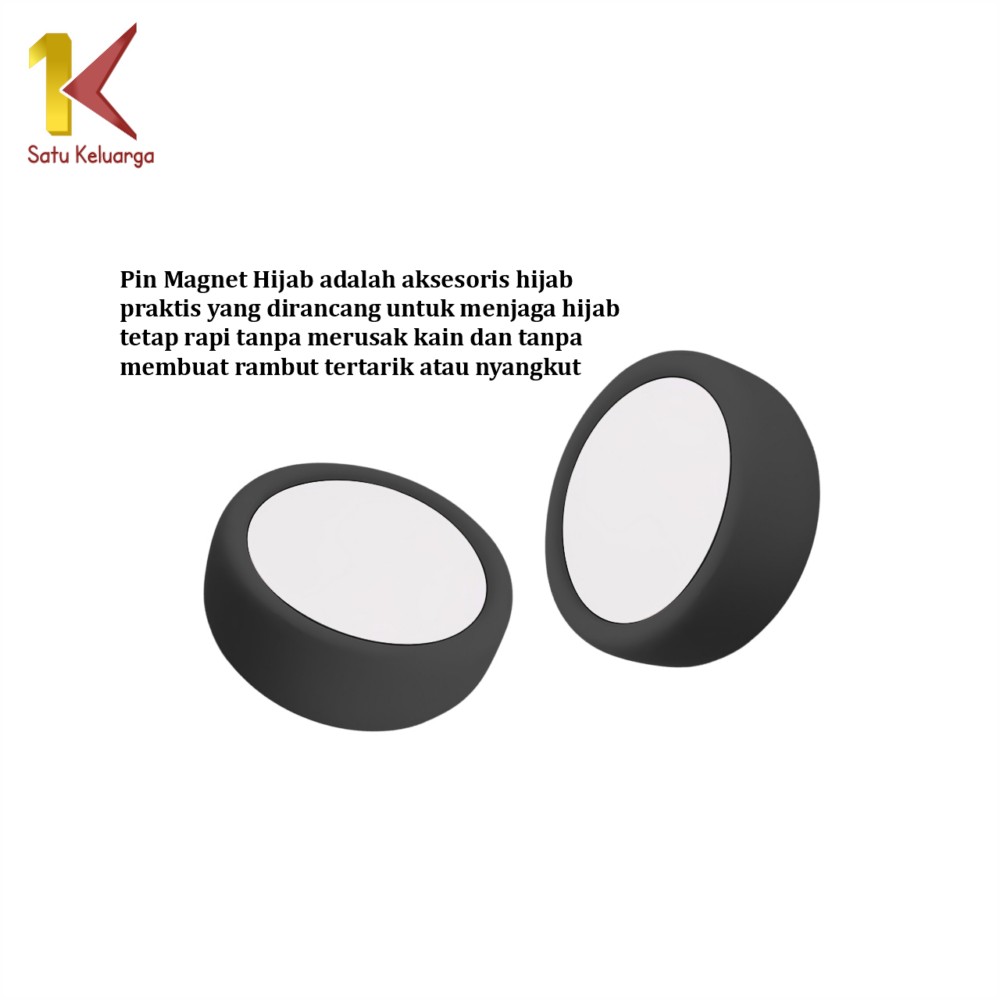 Jual Satu Keluarga Pin Magnet Hijab Mini C1350 Klip Aksesoris Hijab ...