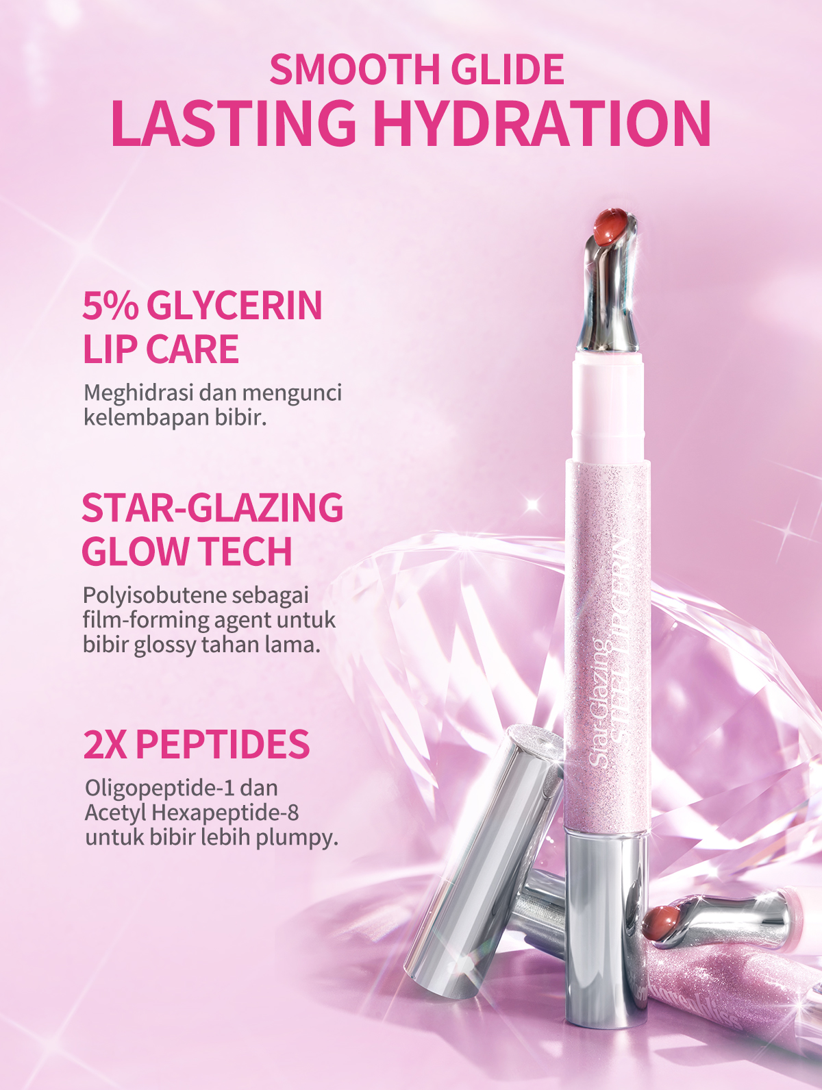 Jual [NEW SHADE] BNB Barenbliss Star-Glazing Steel Lipcerin 1.8g ...