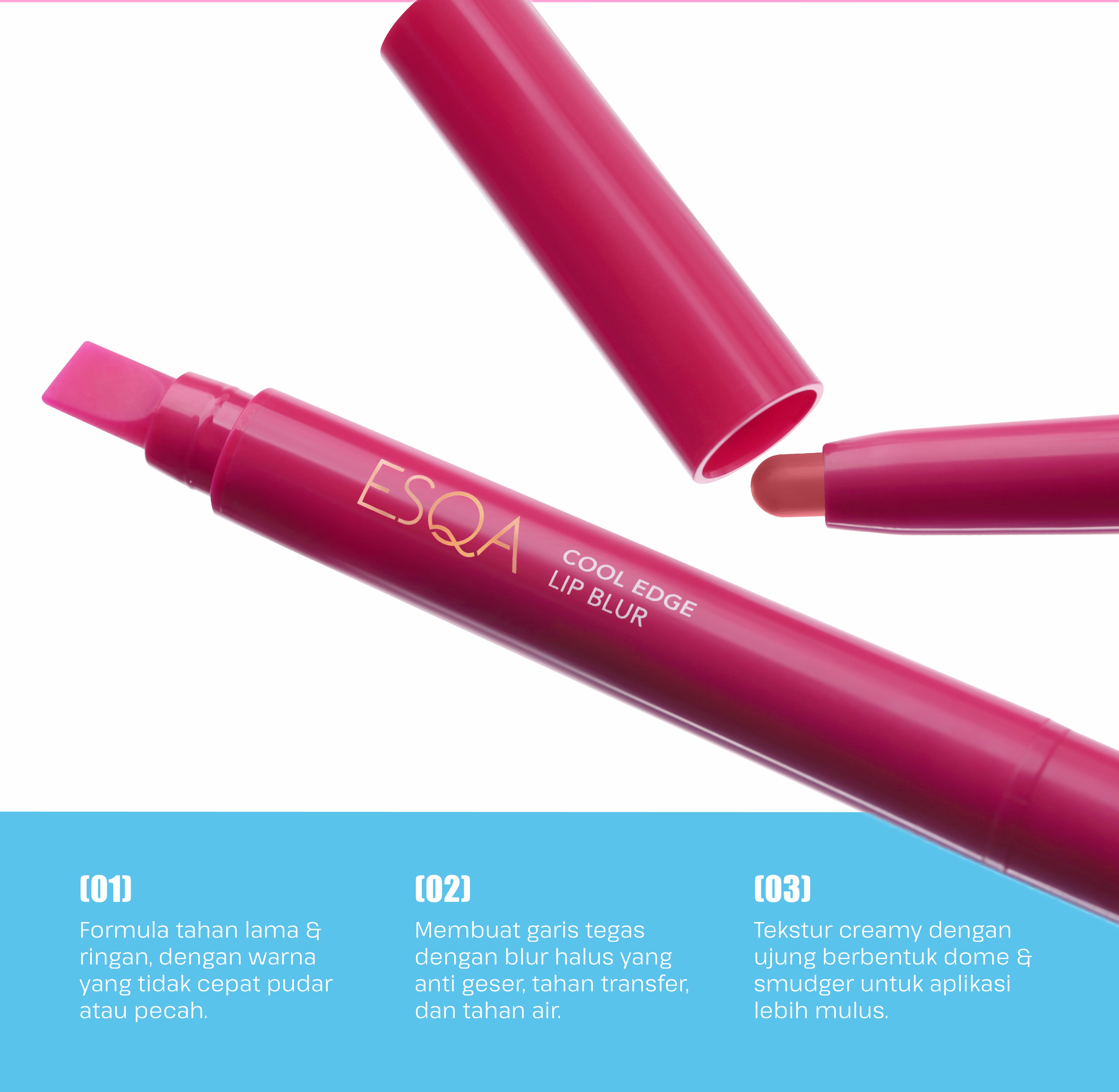 Jual [NEW LAUNCH] ESQA Cool Edge Lip Blur | Shopee Indonesia