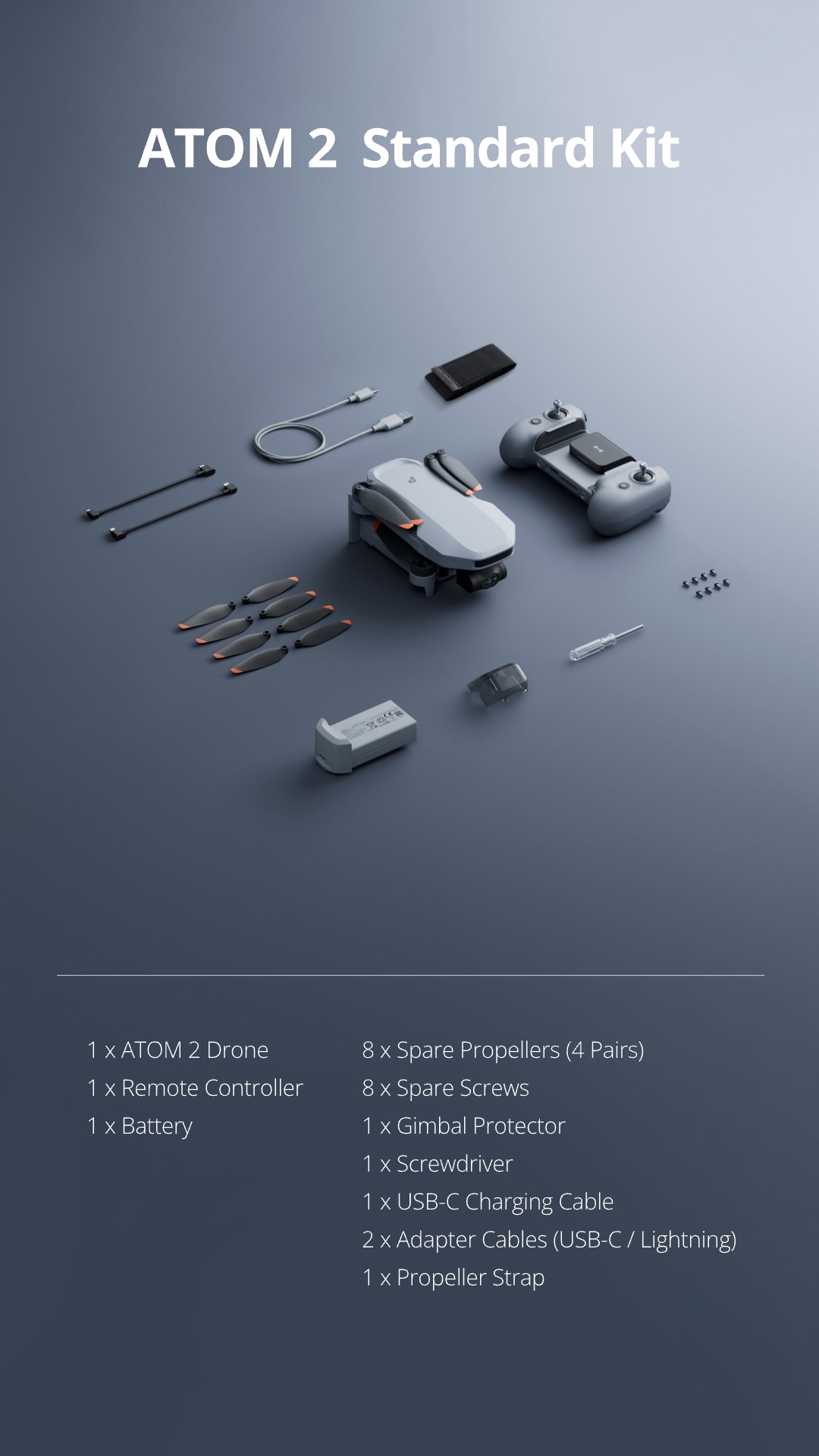 Jual Potensic ATOM 2 Drone 4K HDR Video / 8K Photo / 3-Axis Gimba ...