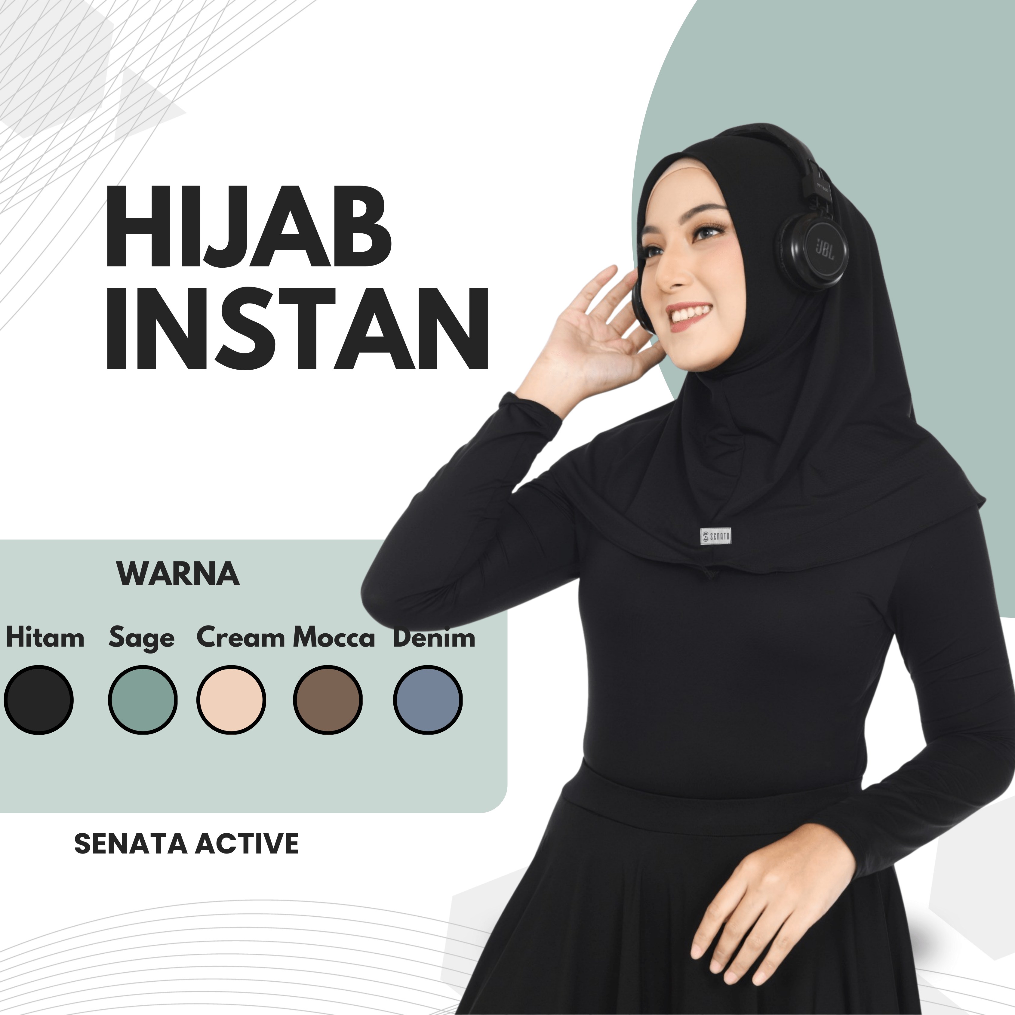 Jual SENATA - Hijab Instan Olahraga | Shopee Indonesia