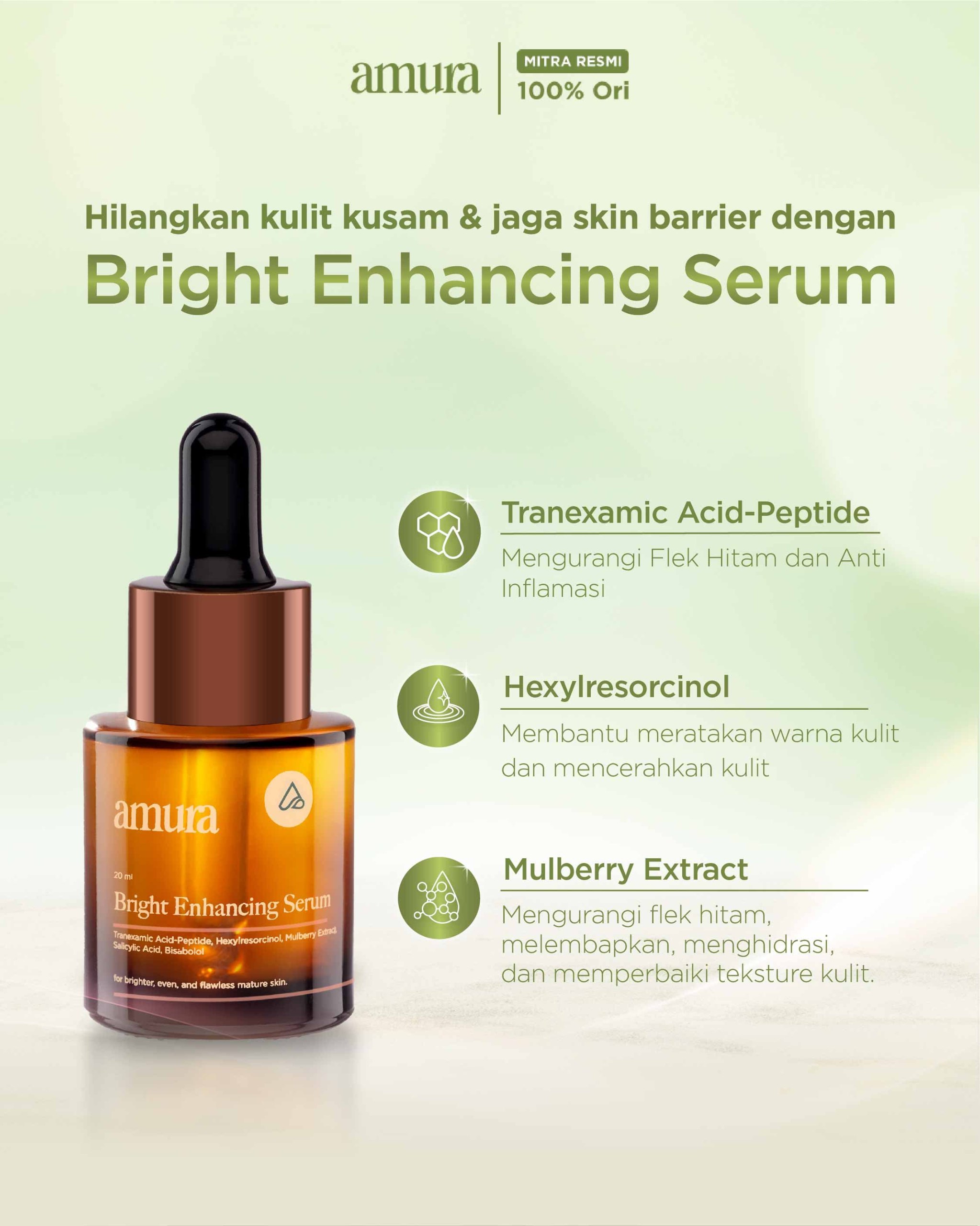 Jual AMURA 4in1 Treatment Flek Hitam Spotless Dark Spot + Sunscreen ...
