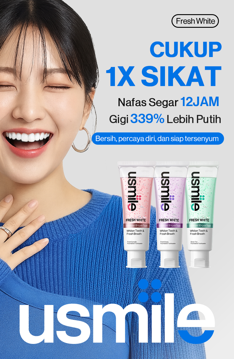 Jual usmile Pasta Gigi Fresh White Odol Parfum 110gr - Terinspirasi ...