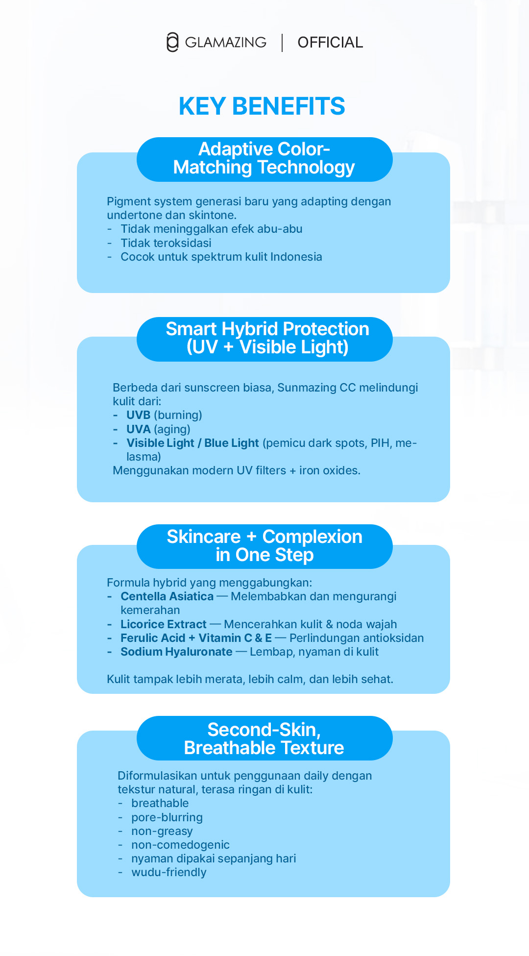 Jual GLAMAZING - [NEW LAUNCHING] Sunmazing CC Tinted Sunscreen SPF 40 ...