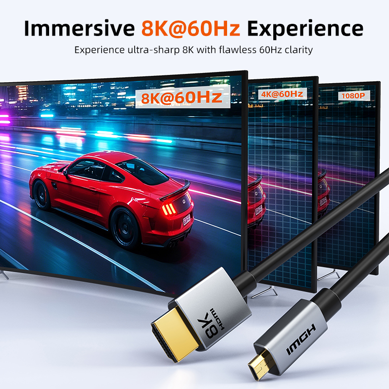 Jual CABLETIME Kabel Micro HDMI to HDMI Male 8K 4K HDR 60Hz for Camera ...