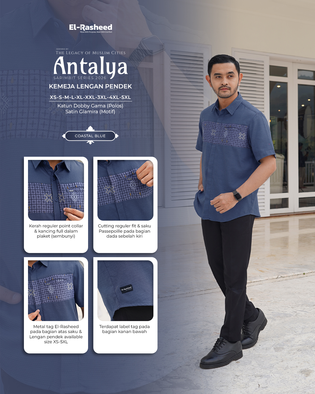 Jual [ READY STOCK ] SARIMBIT 2026 ANTALYA SERIES - COASTAL BLUE ...