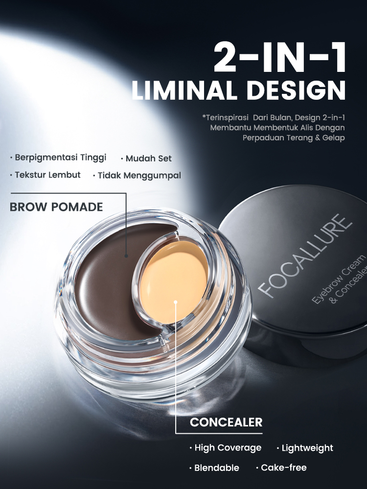Jual [NEW]FOCALLURE On & Fix Eyebrow Pomade & Concealer 24H Long ...