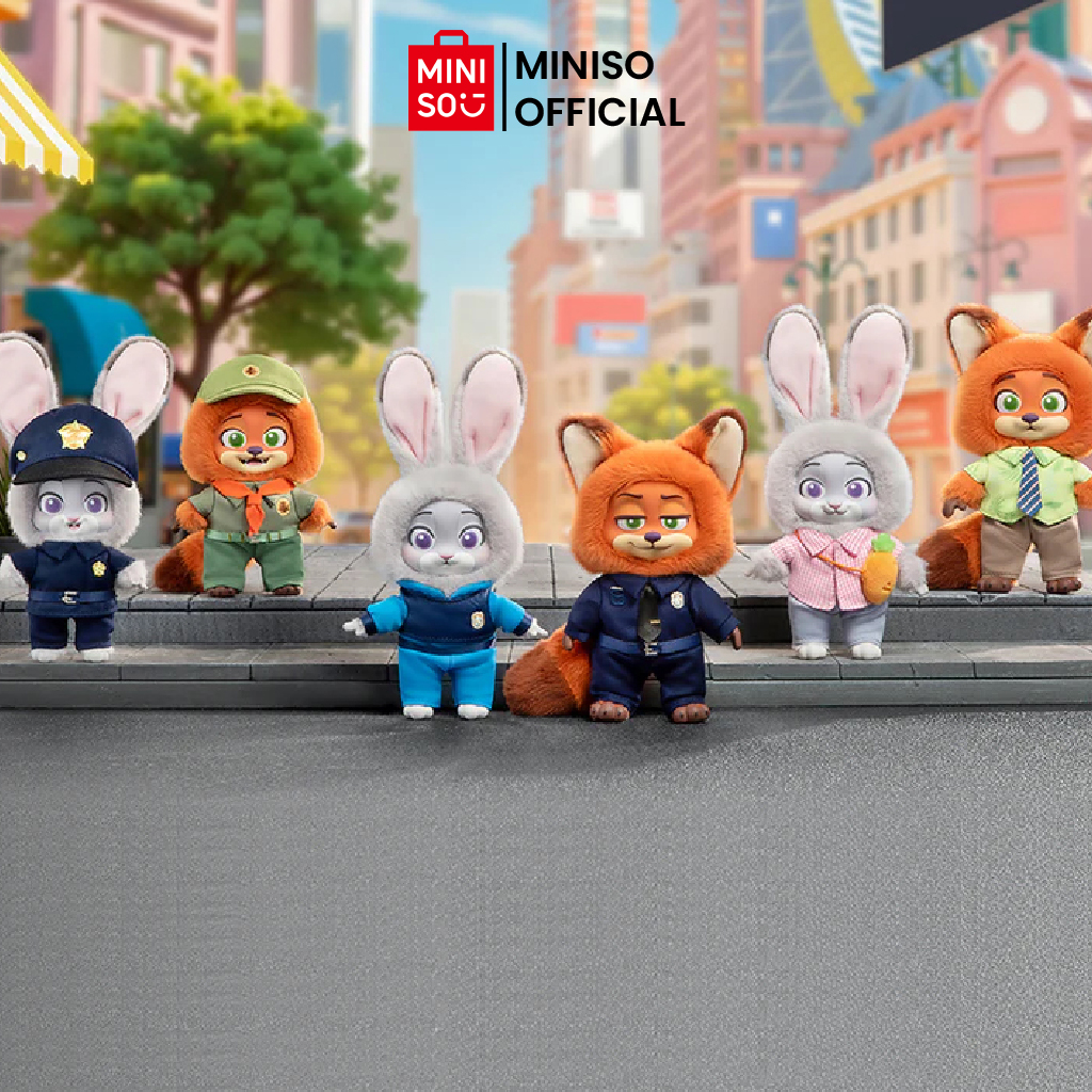 Jual MINISO Disney Zootopia Nick & Judy's Growth Journey Series Plush ...