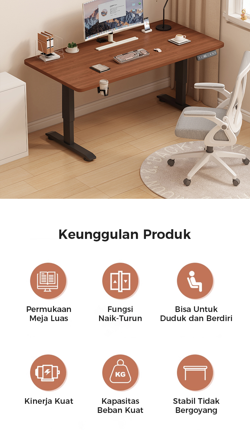 Jual antsun-Meja Keria Elektrik Meja Gaming Meja Komputer Meja Kantor ...