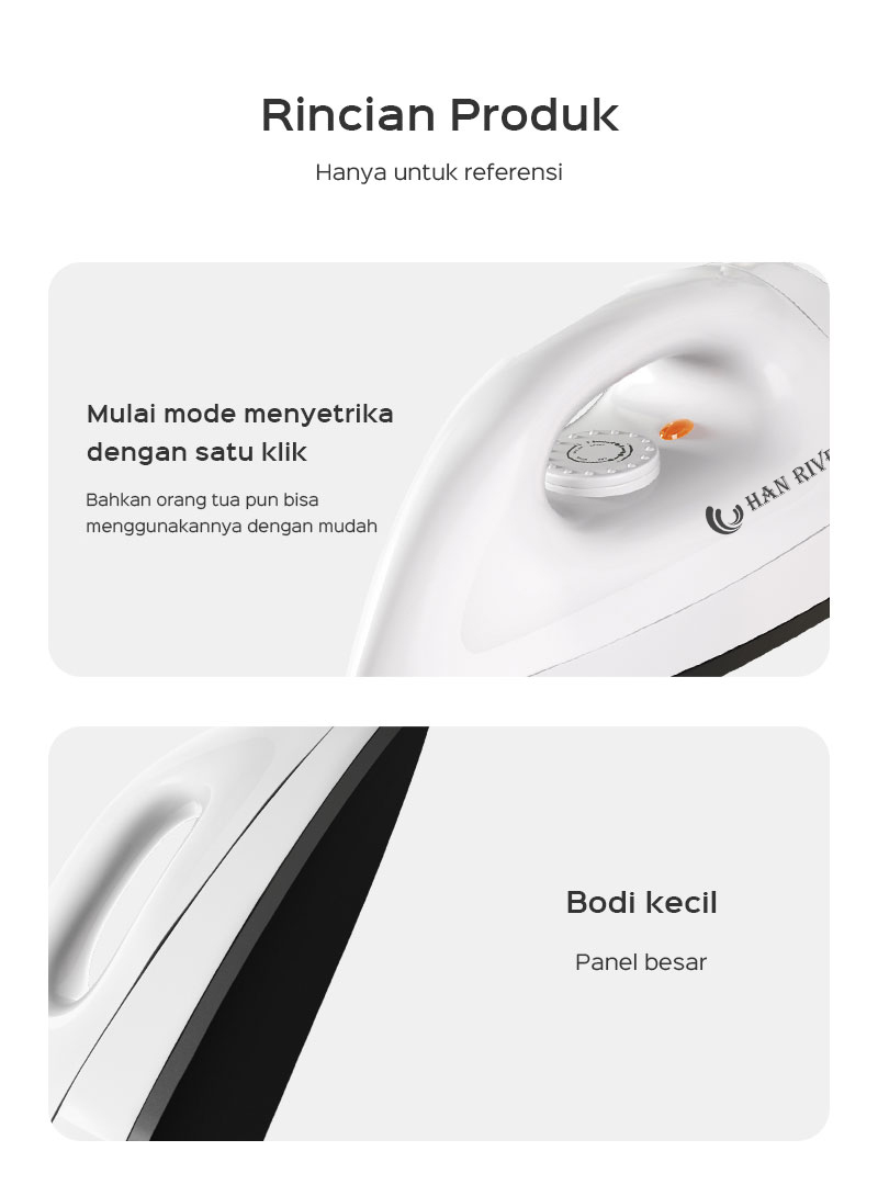 Jual HAN RIVER Setrika setrika mini 300W Setrika Portabel menghilangkan ...