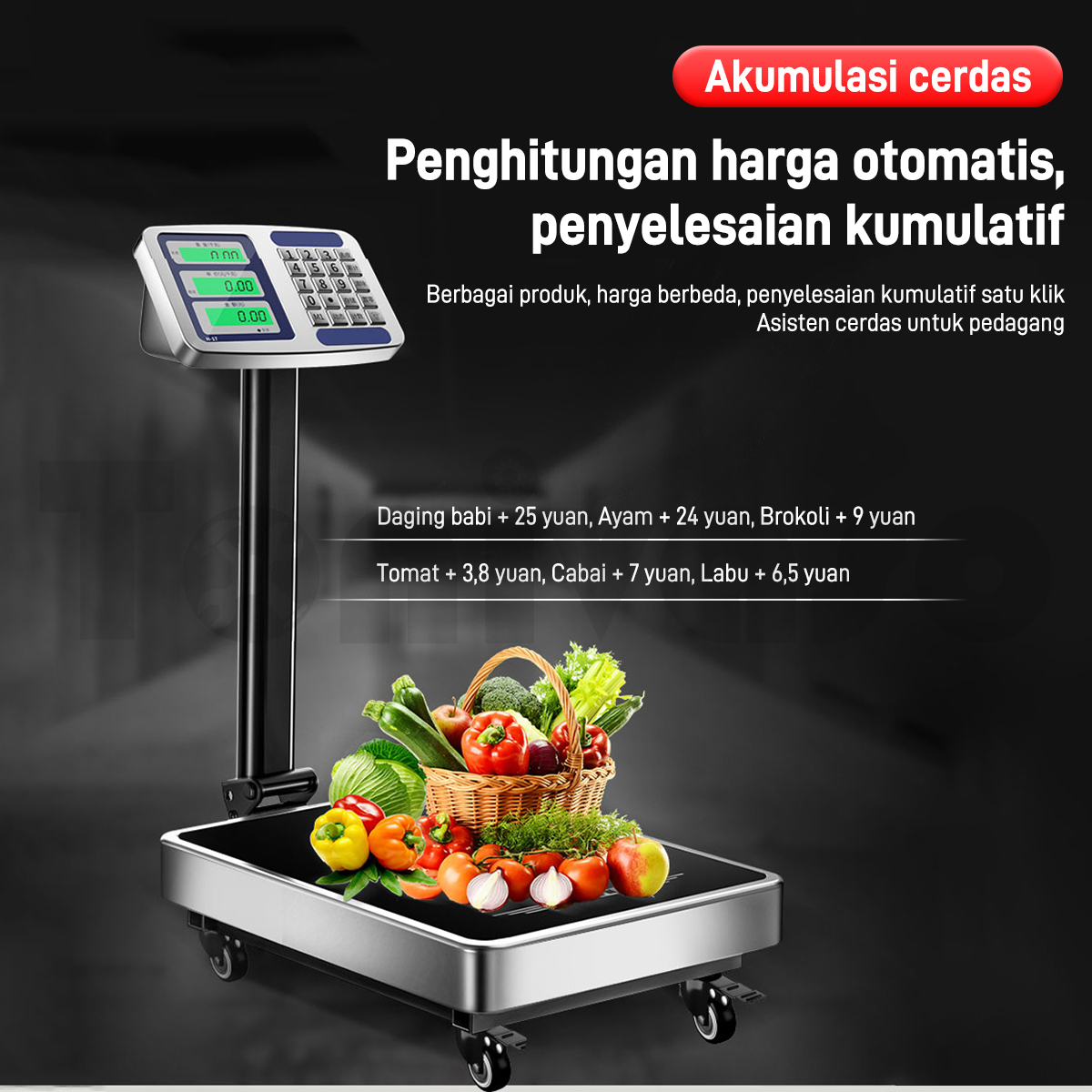 Jual Tonivaso Electronic platform scale Timbangan Duduk Digital Charger ...