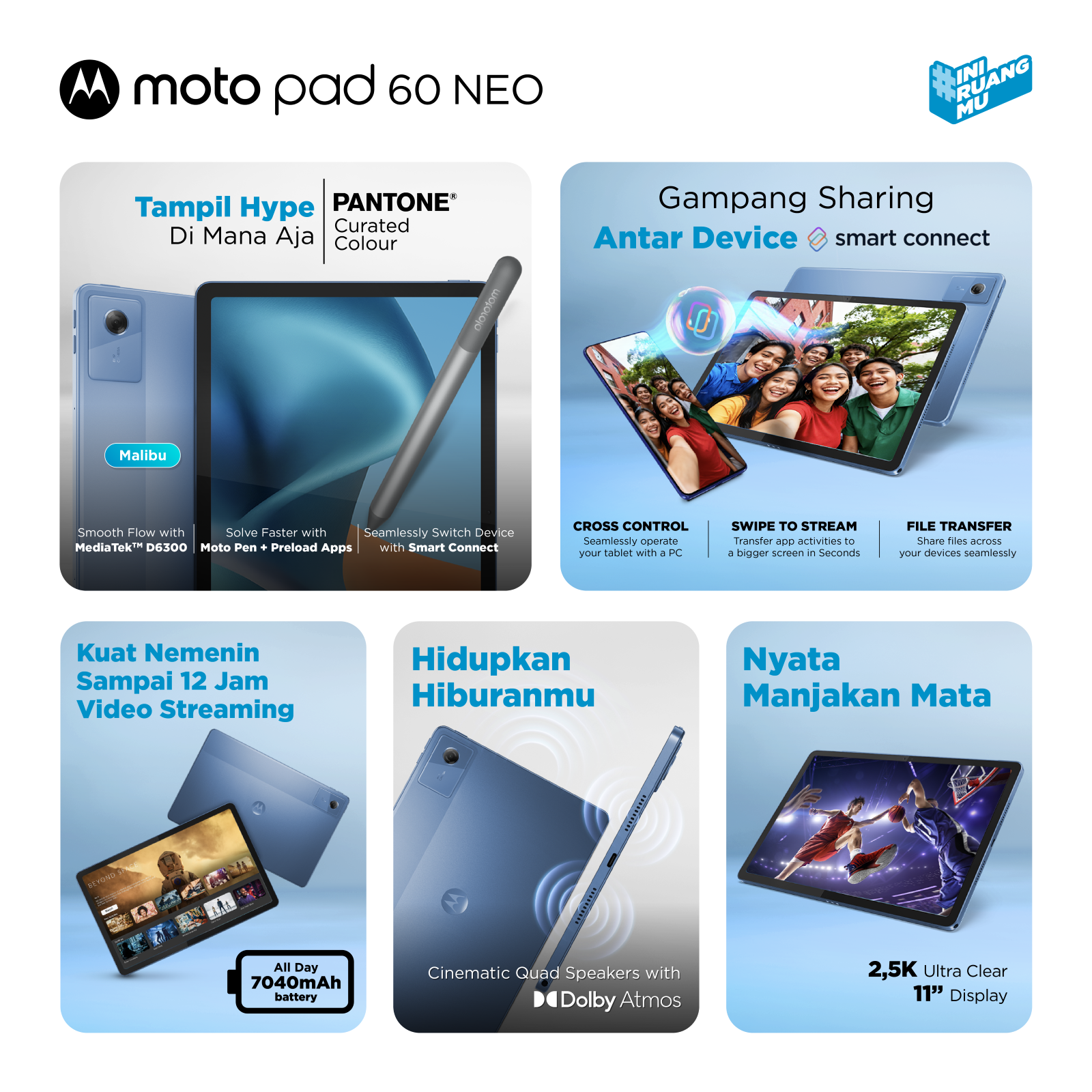 Jual Motopad 60 Neo - 4GB/128GB - MediaTek Dimensity 6300 - 11" IPS ...