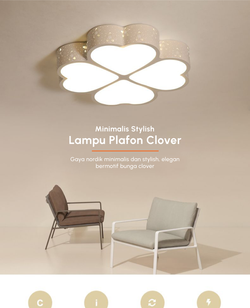 Jual MIMOON Lampu Led Plafon Lampu Plafon Aesthetic Lampu Plafon ...