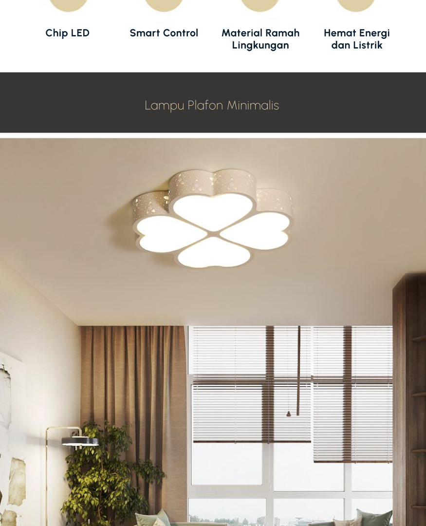 Jual MIMOON Lampu Led Plafon Lampu Plafon Aesthetic Lampu Plafon ...