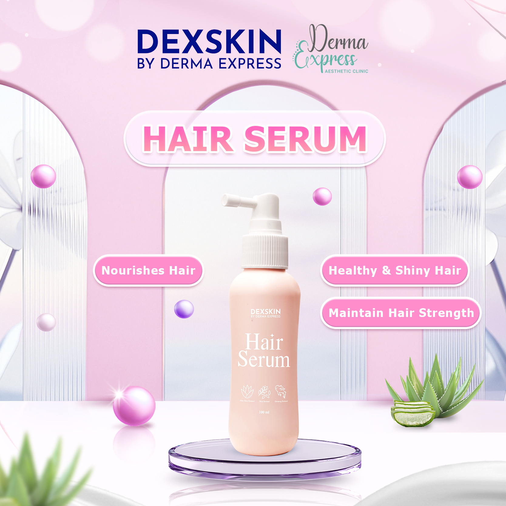 Jual DEXSKIN BY DERMA EXPRESS Hair Serum 100ml | Shopee Indonesia