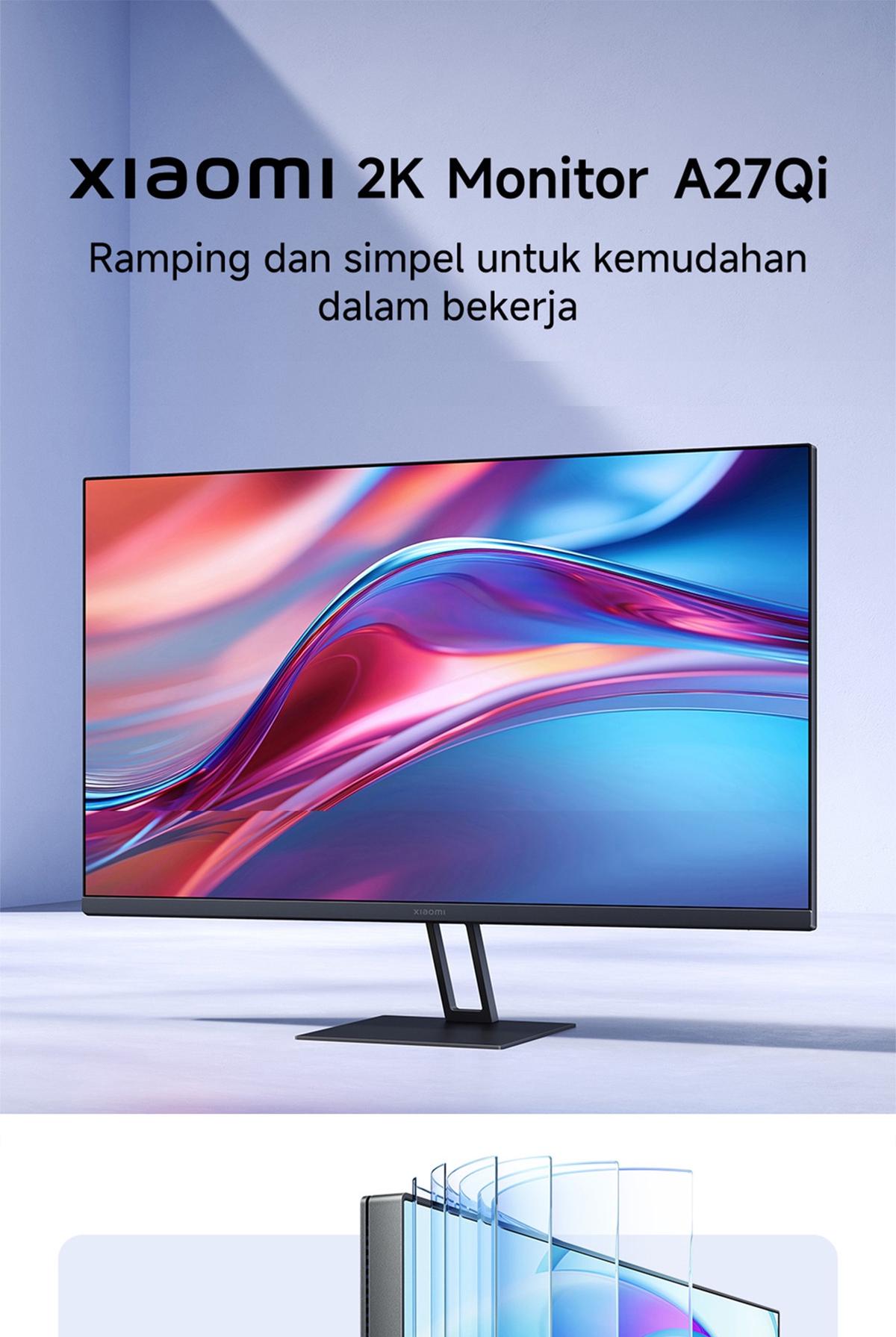 Jual Xiaomi A27Qi 27" 2K QHD 100Hz Monitor | Shopee Indonesia