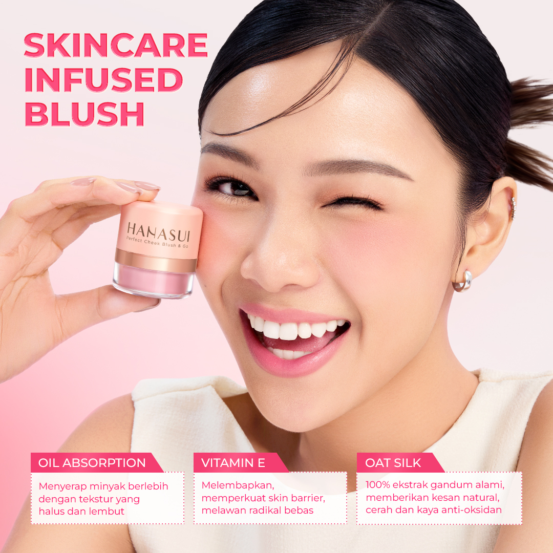 Jual Hanasui Perfect Cheek Blush & Go Powder - Blush On Powder Natural ...