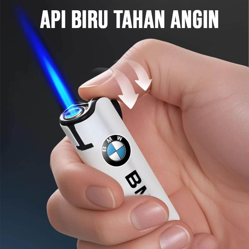 Jual BBAK 10 PCS Korek Api Gas Bara Body Besi Motif Sport Car Api Biru ...