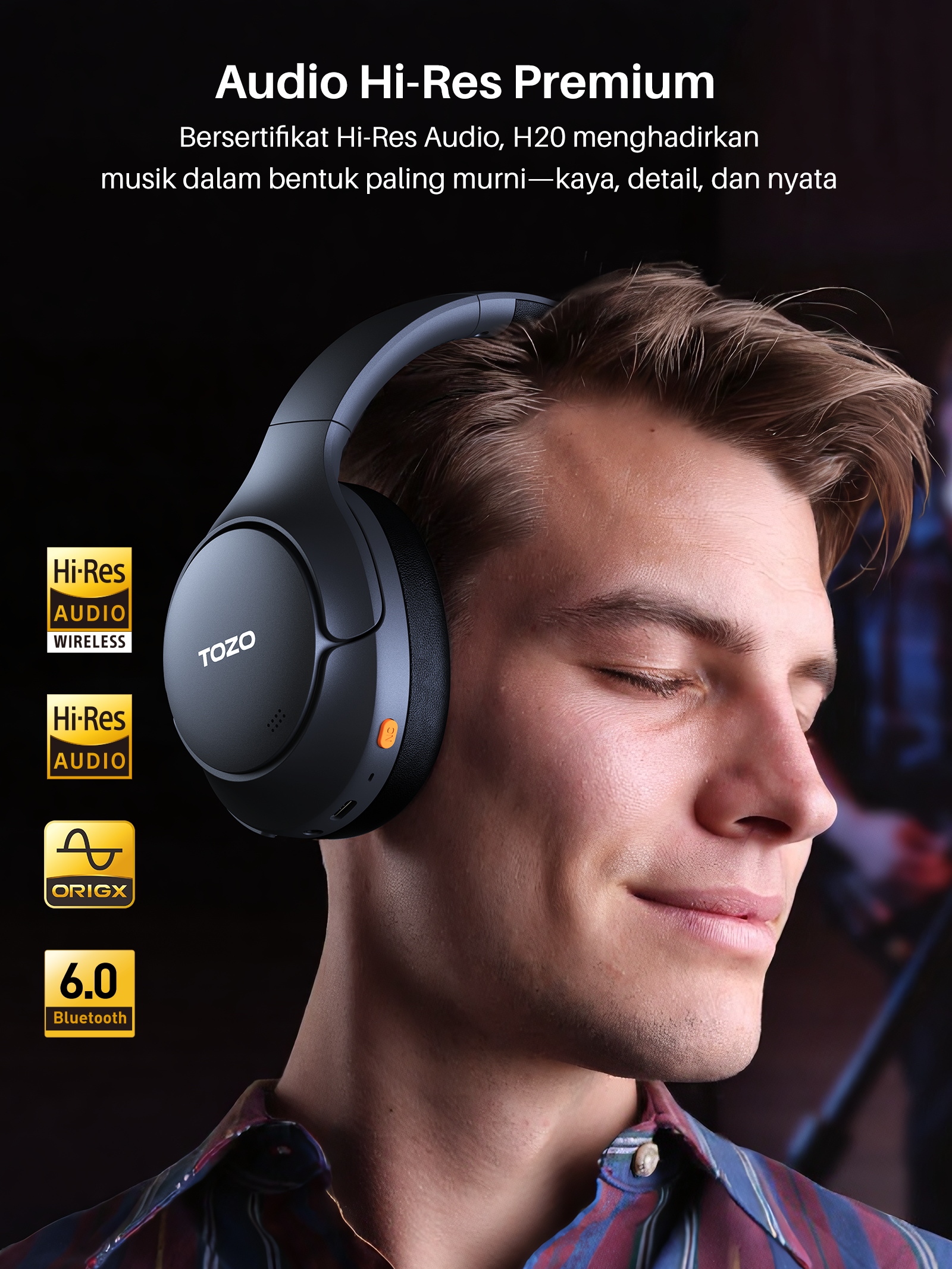 Jual (New Arrival 2026)TOZO H20 LDAC Hi-Res 360 Spatial Audio Wireless ...