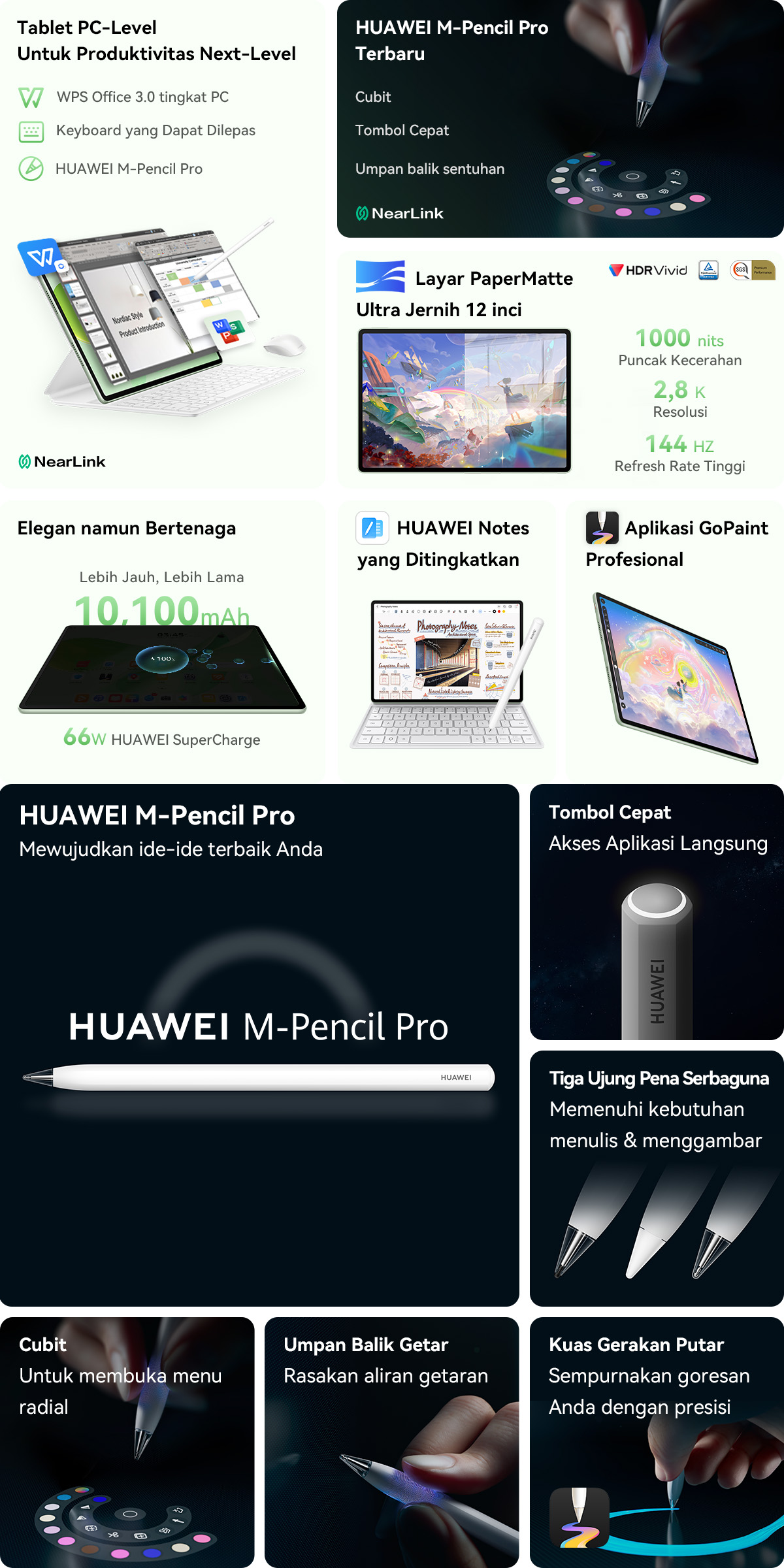 Jual [LAST CALL] HUAWEI MatePad 12 X 2026 Tablet l PC-Level WPS 3.0 l ...