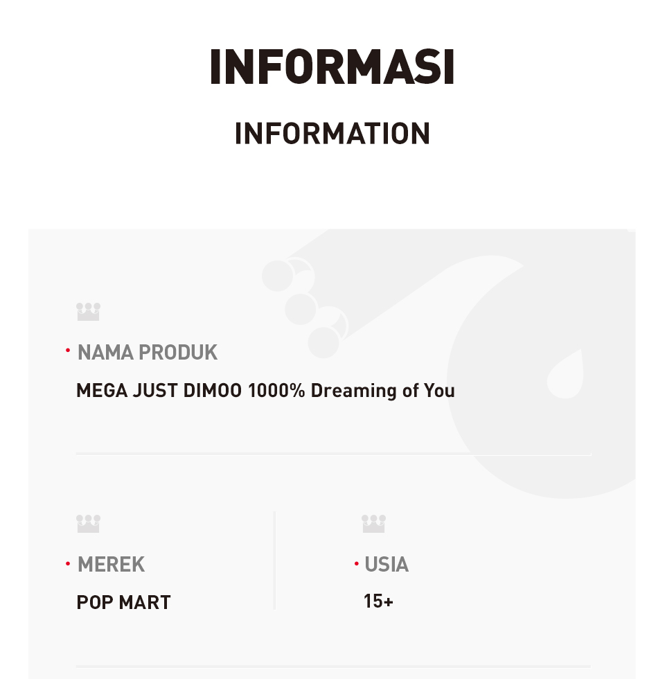 Jual POP MART MEGA JUST DIMOO 1000% Dreaming of You Limited Edition ...