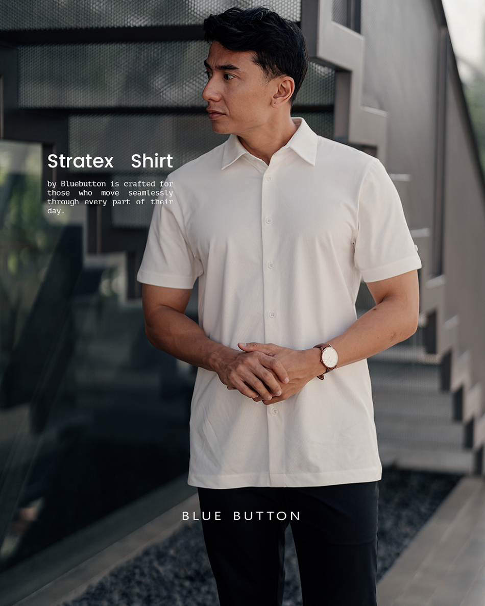 Jual BLUEBUTTON STRATEX™ Kemeja Pria Premium Body Contouring Dual-Layer ...