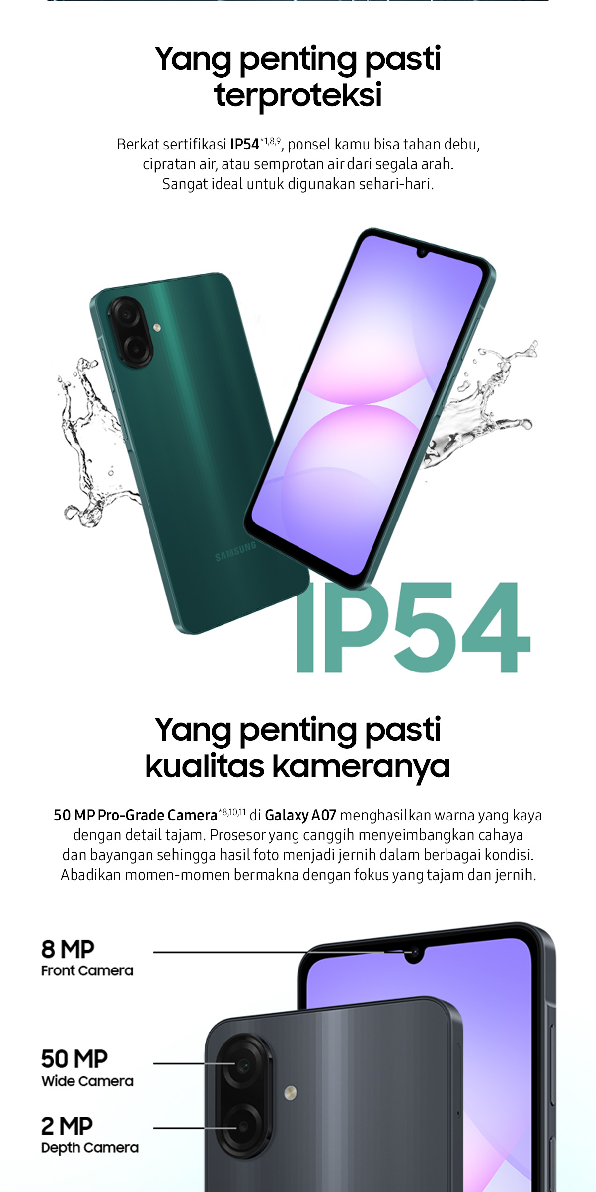 Jual Samsung Galaxy A07 4/64GB - Black | Shopee Indonesia