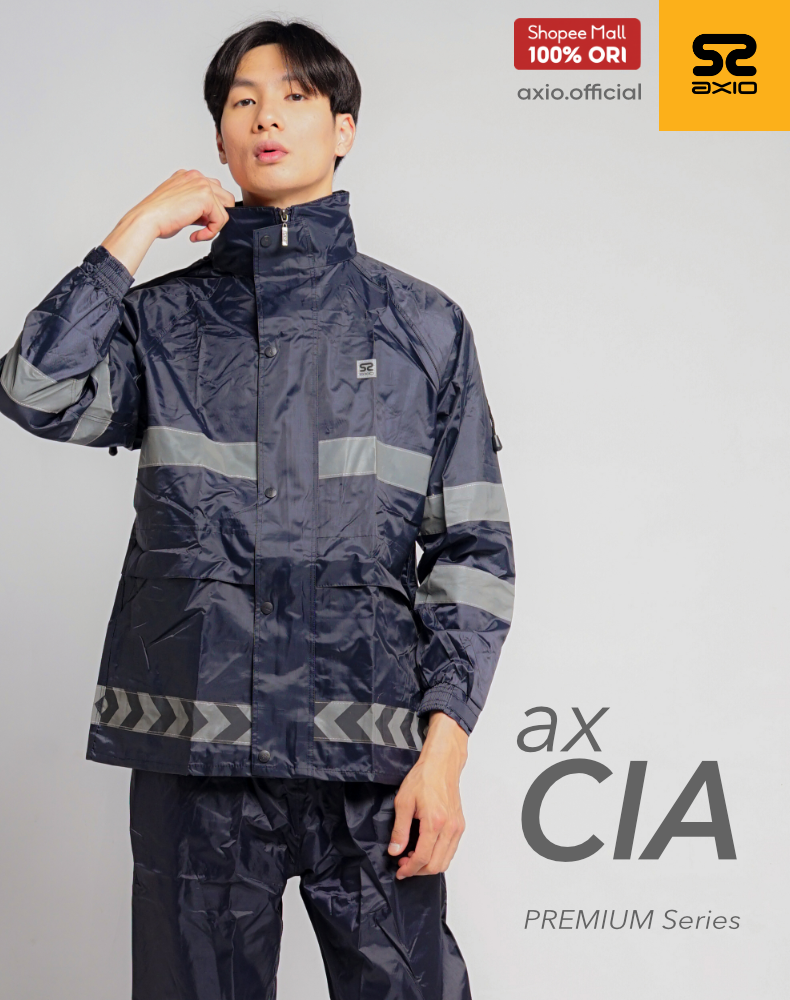 Jual Axio Jas Hujan Raincoat Ax-CIA POLICE Series Pria Wanita 2025 ...