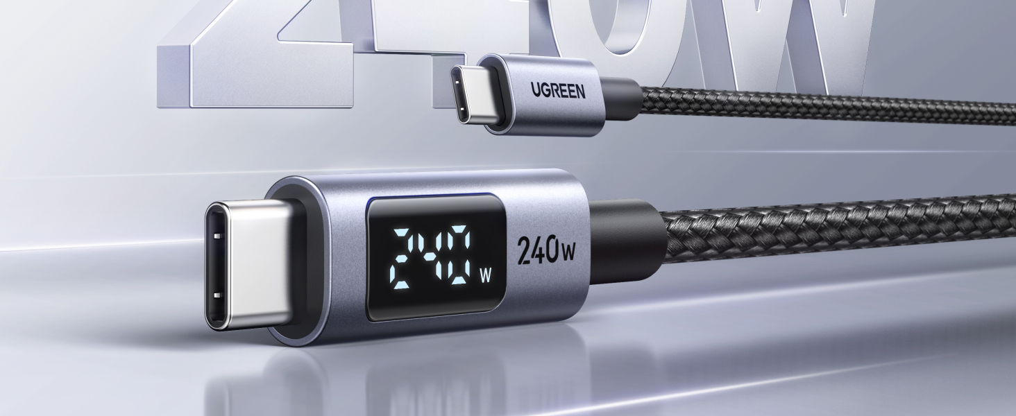 Jual UGREEN Kabel Data PD Type C to Type C Digital Display Fast ...