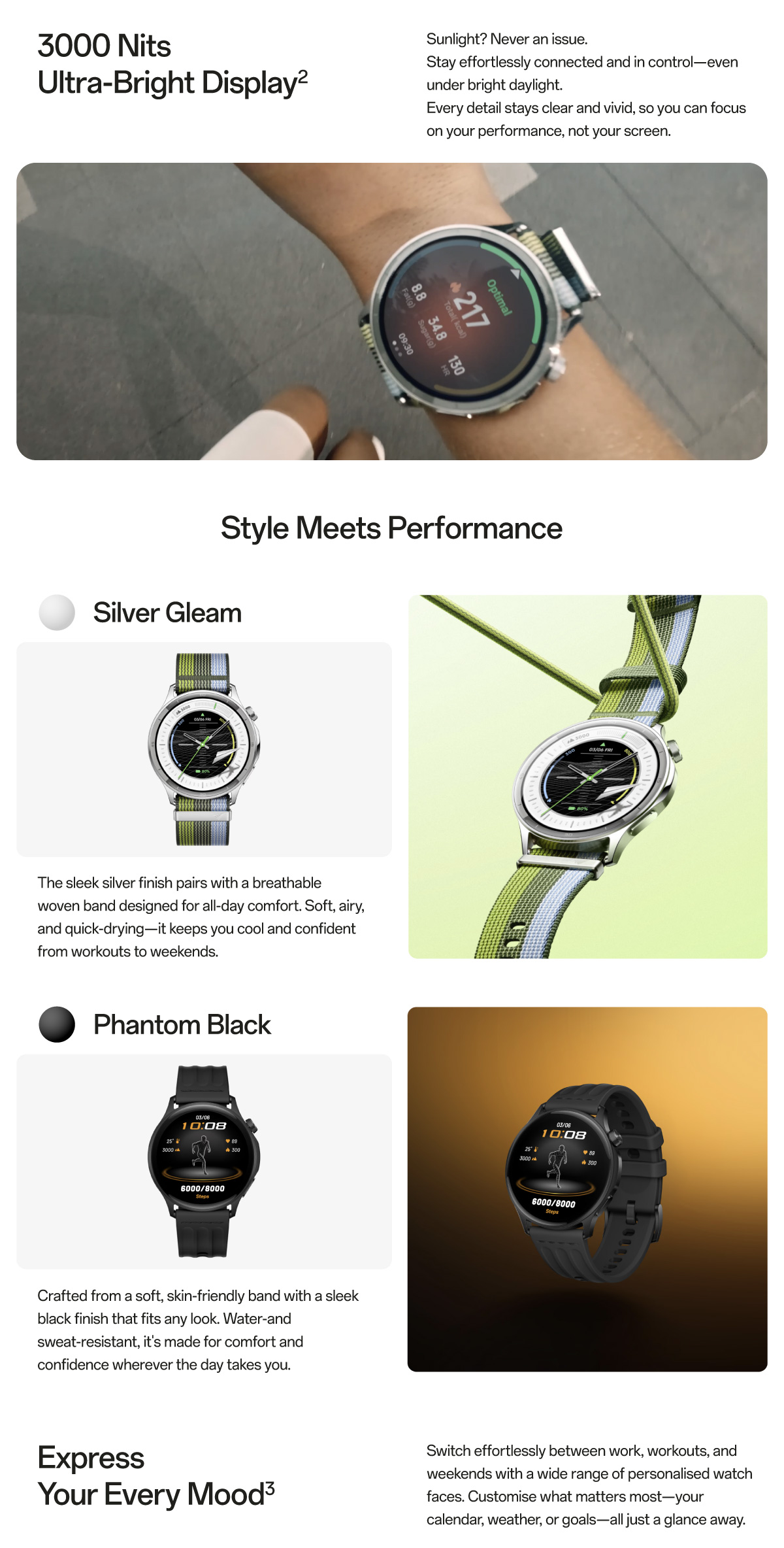 Jual [NEW] OPPO Watch S Smartwatch for Running, Fitness & Health [Ultra ...