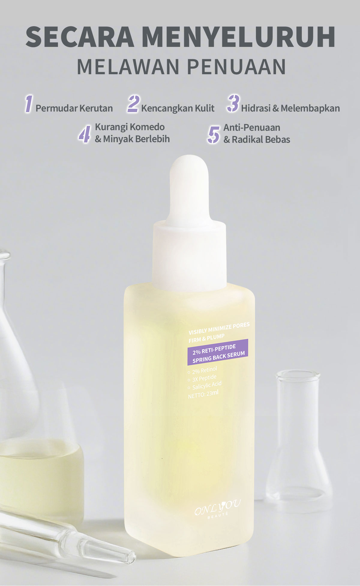 Jual [NEW LAUNCH]ONLYOU 2% Reti-Peptide Spring Back Serum - Retinol ...