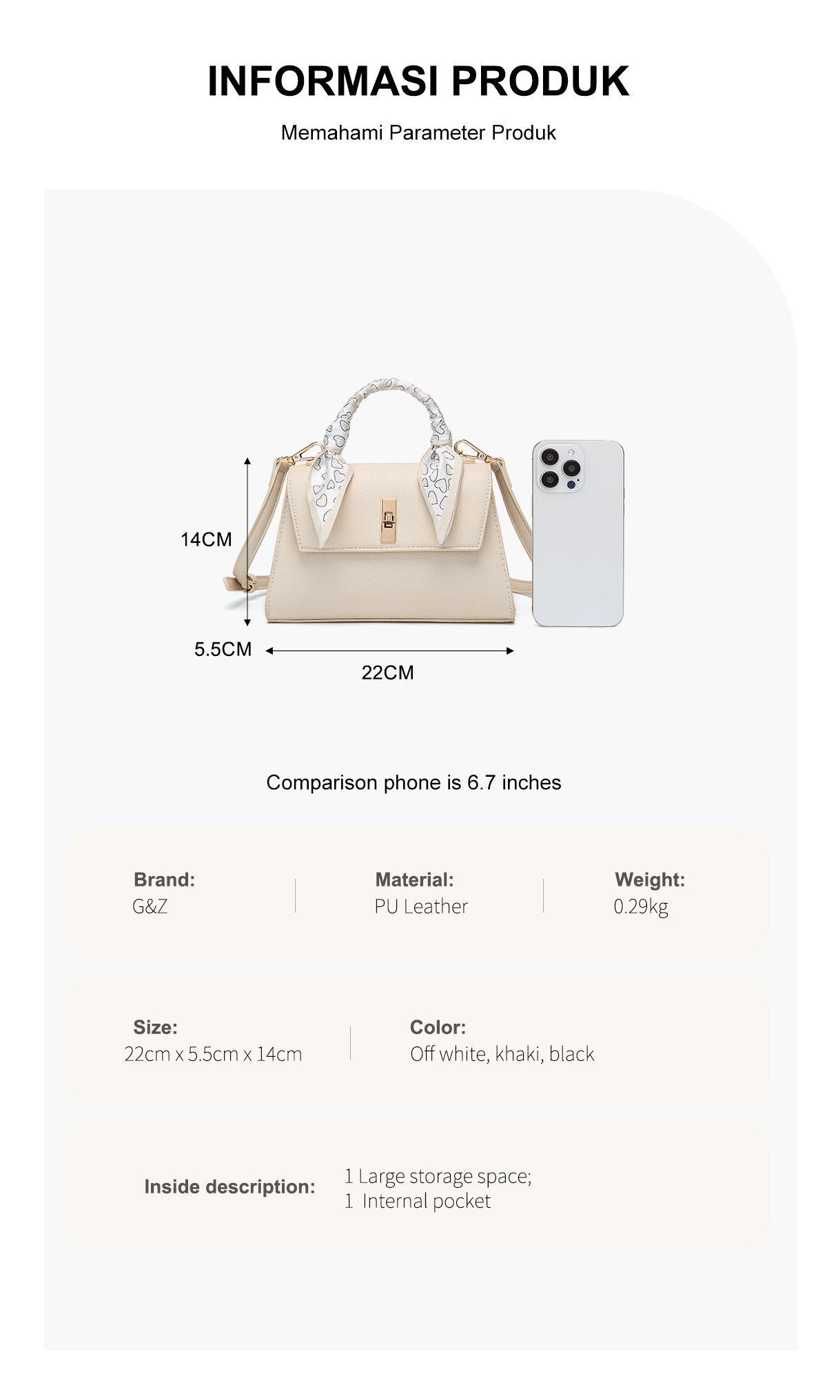 Jual G&Z Tas Bahu Classic Serene Fashion Wanita Kekinian Model Mewah ...