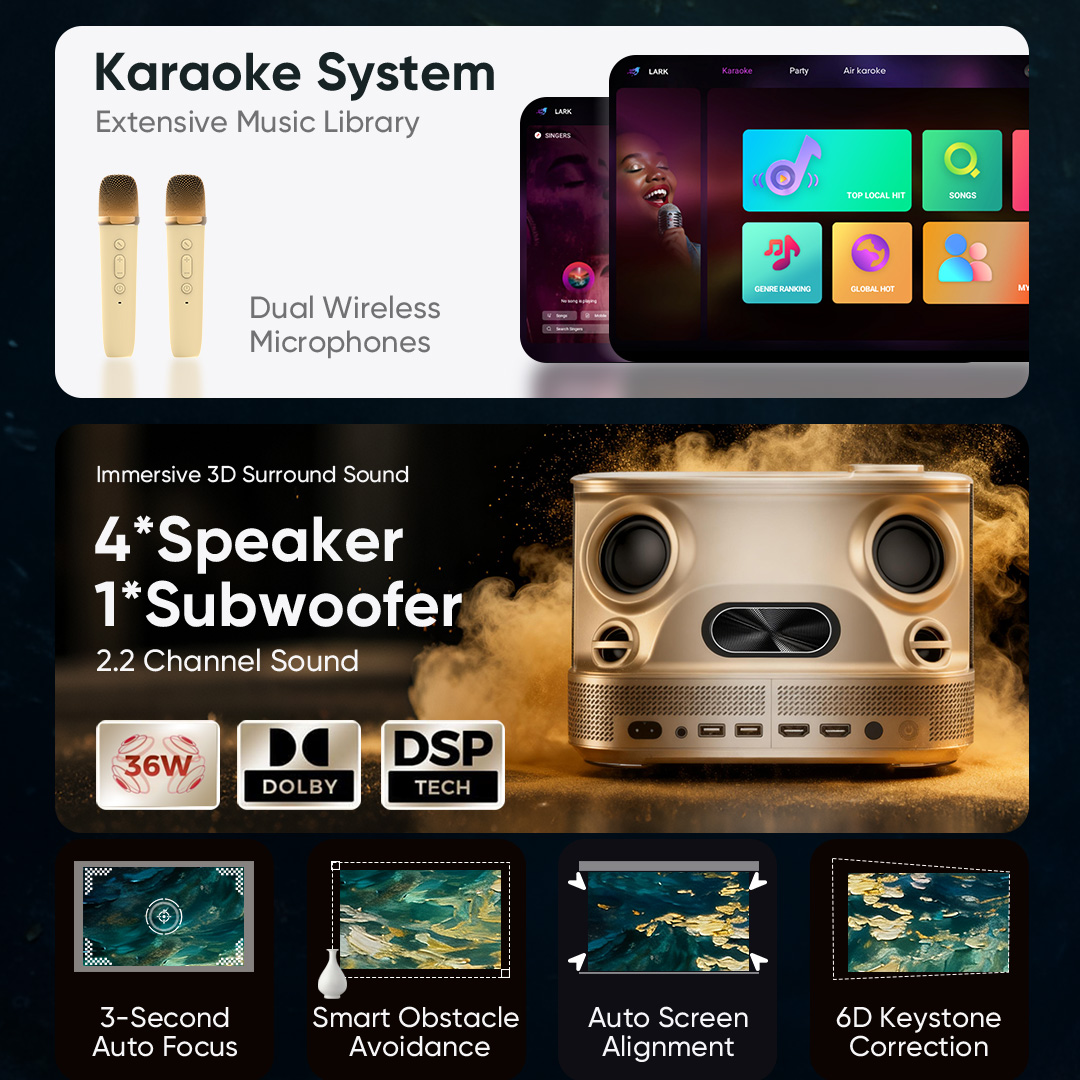 Jual Eroc Muse All-in-One Smart Projector Karaoke System - Smart TV ...